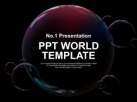 심플한 원 그래픽(자동완성형포함) 파워포인트 PPT 템플릿 디자인