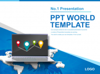글로벌 네트워크 통신(자동완성형포함) 파워포인트 PPT 템플릿 디자인