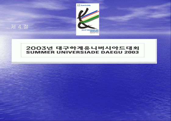 2003년 대구하계유니버시아드대회/2010년 동계올림픽 (체육백서)