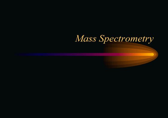Mass spectrometry (질량분석기)