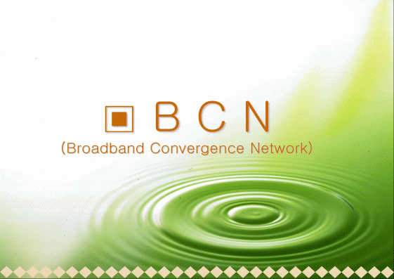 [최신기술]BCN(Broadband Convergence Network)