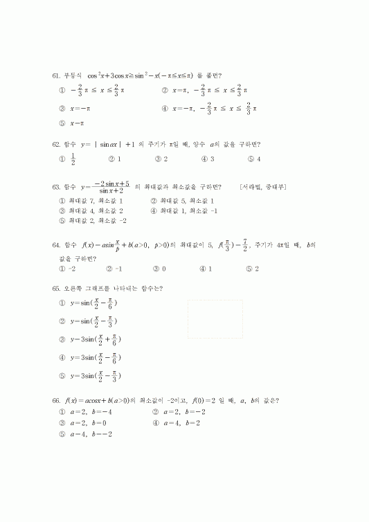 [과외]고등 수학 삼각함수-3