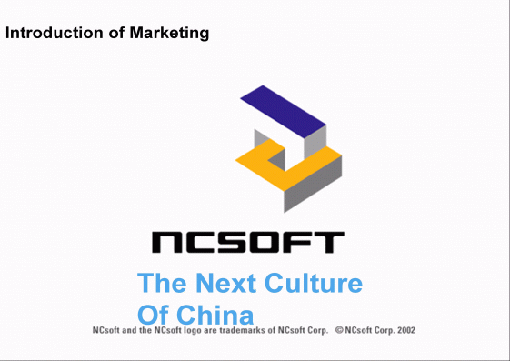 [마케팅] NC SOFT 리니지 중국 진출 분석