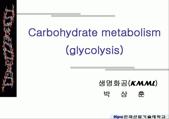 해당과정 glycolysis metabolism
