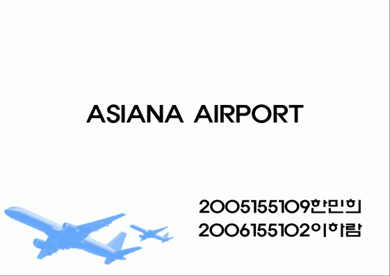 아시아나 항공사 분석