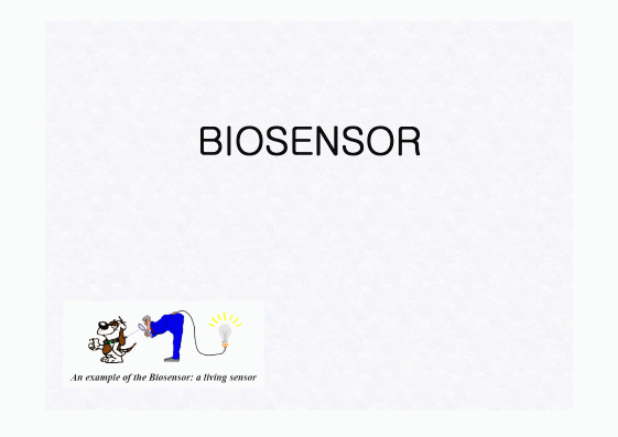 바이오센서(BIOSENSOR)의 구성,장단점,종류,응용에 관한 보고서