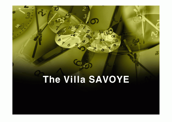 The Villa SAVOYE