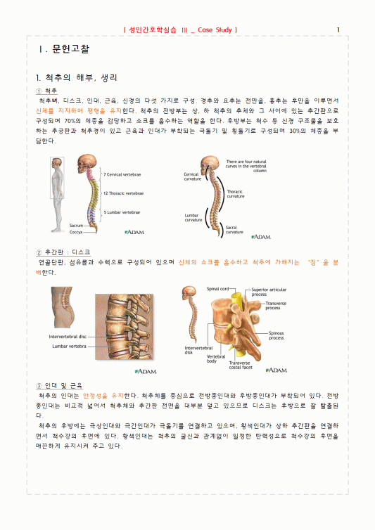 HNP c Spinal stenosis case study