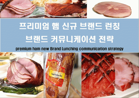 프리미엄 햄 신규 브랜드 런칭 커뮤니케이션전략