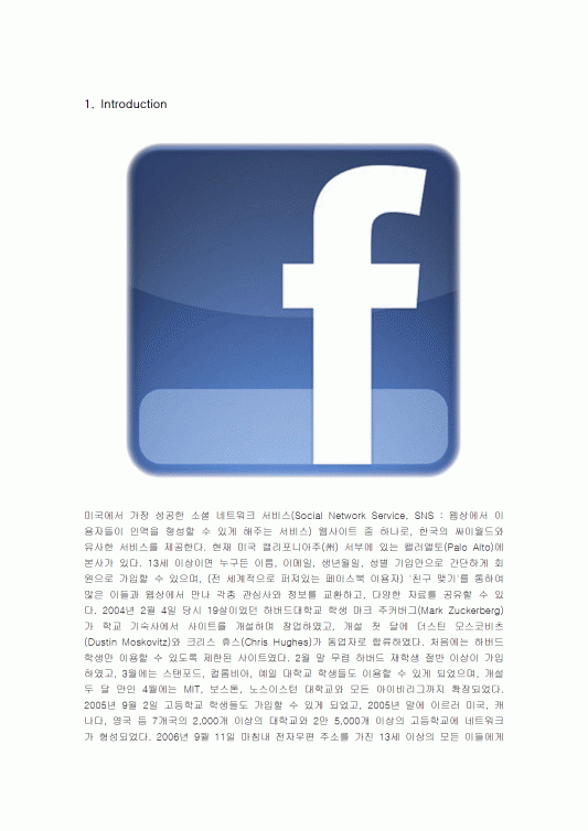 소셜네트워크 페이스북의 핵심역량과 방안 분석