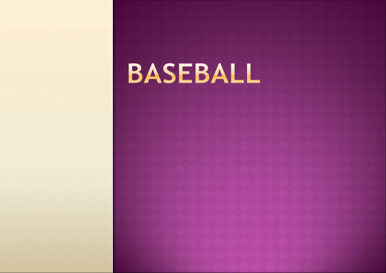 [영어 발표] 야구(baseball) ppt 자료