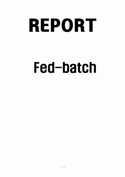 Fed-batch