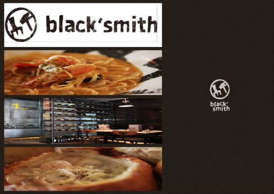 Black Smith(블랙스미스) (외식사업,프랜차이즈,외식경영,SWOT분석,4P 경쟁사 분석,타겟고객 분석).PPT자료