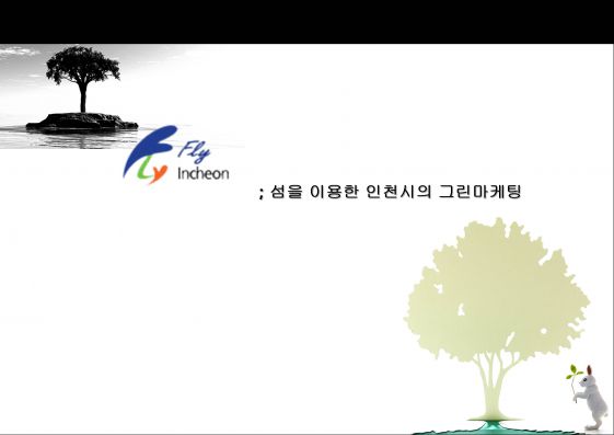 Fly Incheon; 섬을 이용한 인천시의 그린마케팅 (그린마케팅사례,그린마케팅분석,인천시그린마케팅,관광마케팅).PPT자료