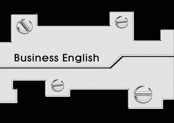 Business English (비즈니스 영어).PPT자료