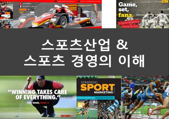 [스포츠 경영]스포츠산업 & 스포츠 경영의 이해