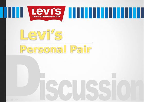 Levi’s Personal Pair  리바이스 경영실패사례 (경영상의 문제, 차별화 기반, 리바이스 마케팅전략 실패사례,리바이스 브랜드마케팅전략).pptx
