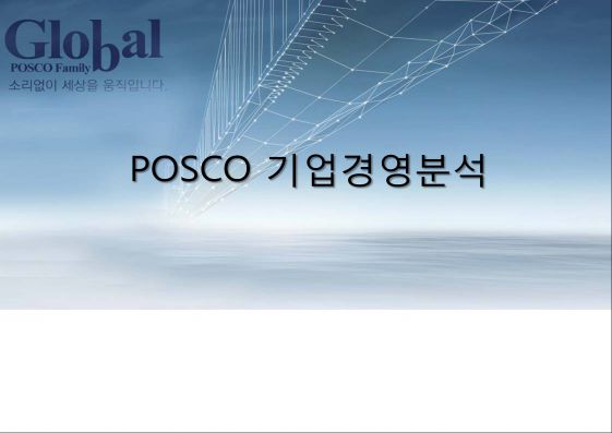 POSCO 기업경영분석