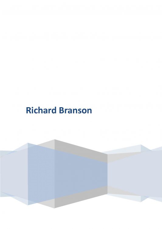 [A+영어-영문레포트] Richard Branson 버진기업의 글로벌화 과정, 마케팅