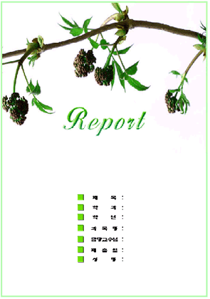 숲속의 산열매 가지를 주제로 만들었습니다