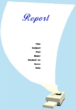 파워포인트 보고서 레포트표지 스타일