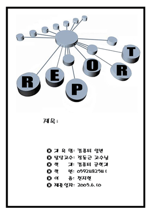 유비쿼터스의 세계 레포트표지