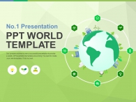 친환경 아이콘 그래픽 파워포인트 PPT 템플릿 디자인