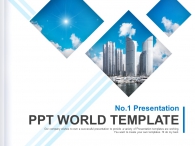 도시 비즈니스 컨셉 디자인(자동완성형포함) 파워포인트 PPT 템플릿 디자인