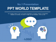 심플 커뮤니케이션 아이콘 파워포인트 PPT 템플릿 디자인