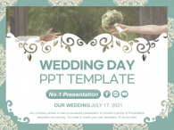봄날의 결혼식 웨딩 청첩장 프로포즈 파워포인트 PPT 템플릿 디자인