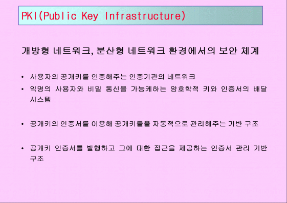 PKI(Public Key Infrastructure)