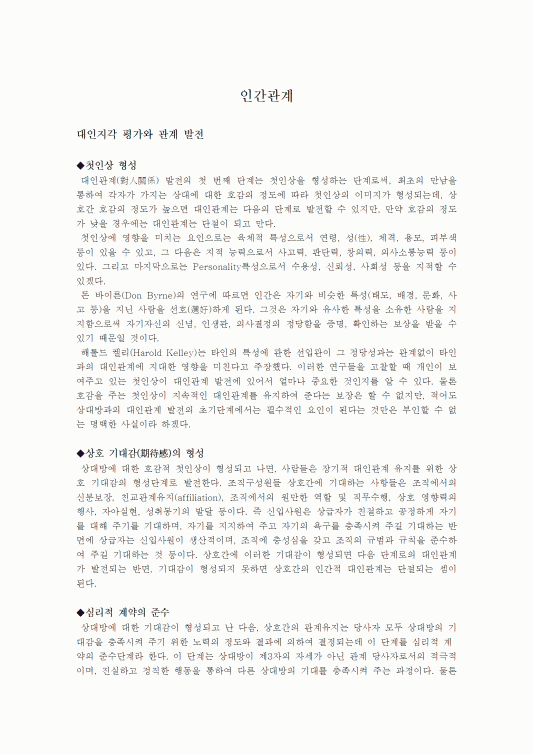 인간관계 [사회과학]