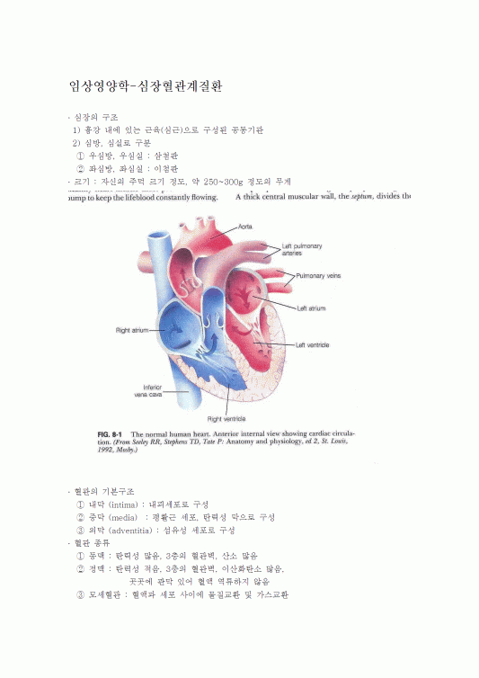 임상영양학-심장혈관계질환