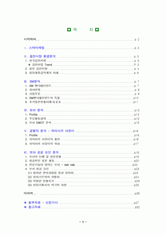 보아의 스타 마케팅