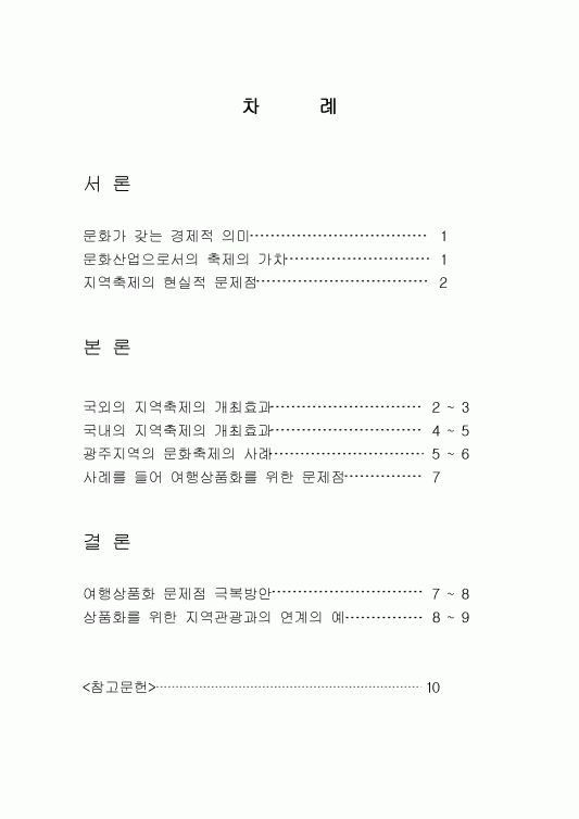 지역축제의 외국과 우리나라 사례를 들어 활성화 방안찾기