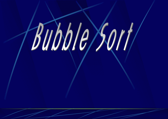 버블소트 (bubble sort)
