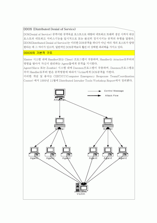 정보보안입문 DDOS 요약정리