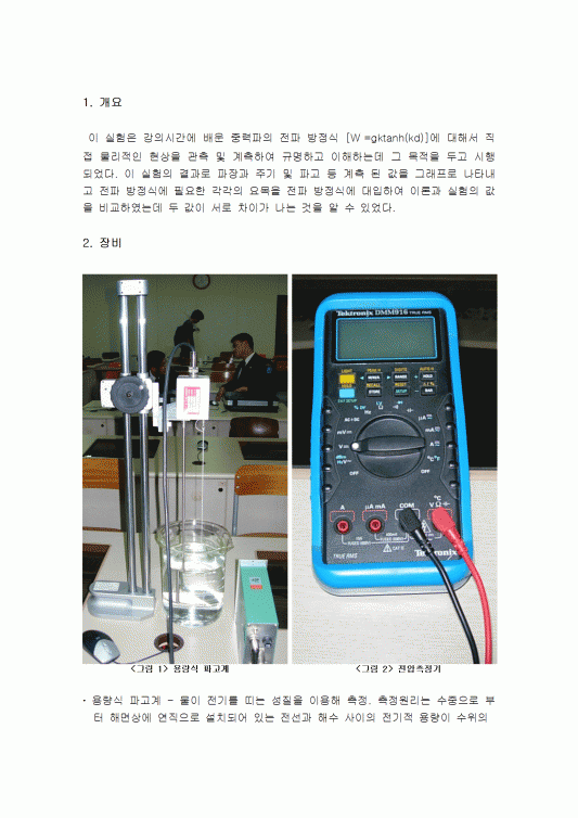 조파 실험을 통한 중력파의 전파 방정식 증명