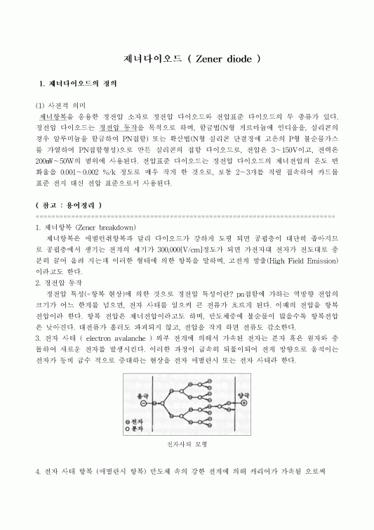 제너다이오드[Zener Diode]