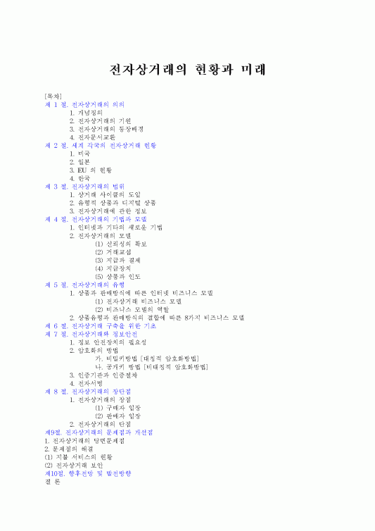 [전자상거래]의 현황과 미래