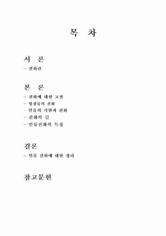 인류의 진화