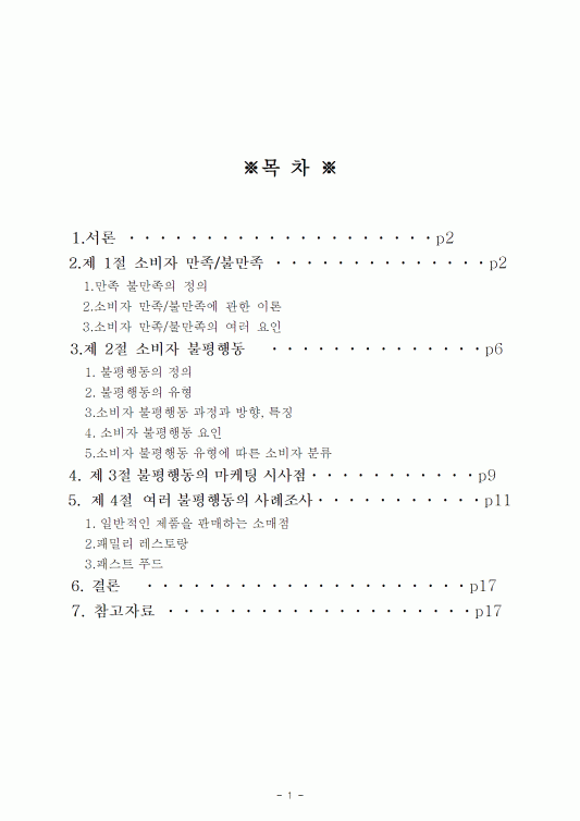 소비자 불평행동