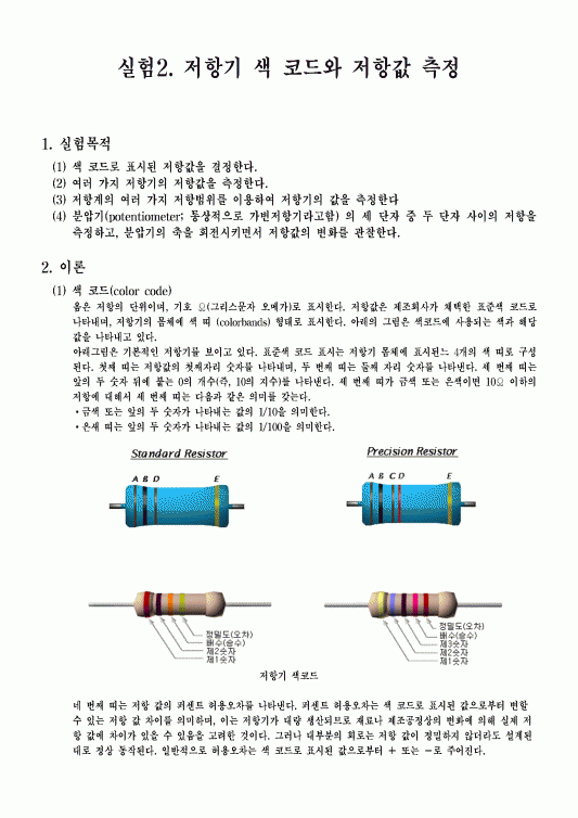 [전기전자]기초전기회로실험 예비%결과 레포트입니다.