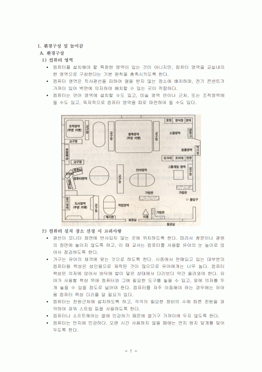 컴퓨터영역 활동계획안