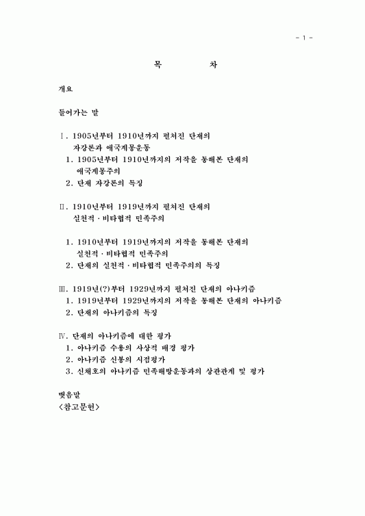 신채호사상연구