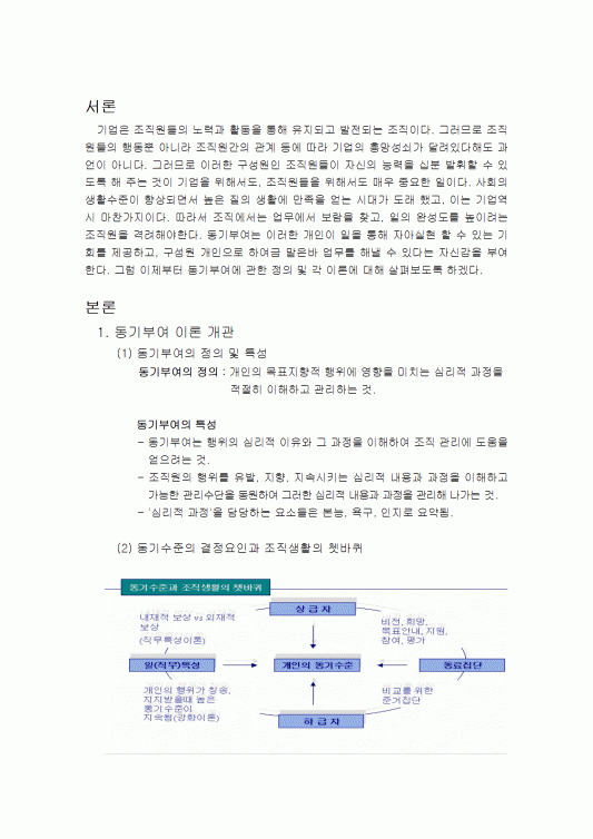 [동기부여] 동기부여의 정의, 특성, 필요성, 동기부여 이론, 동기부여 성공 사례 (노키아, 메리어트 호텔) 분석