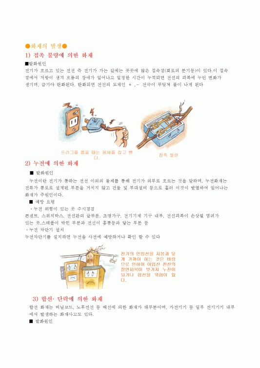 재해 요인 및 대책