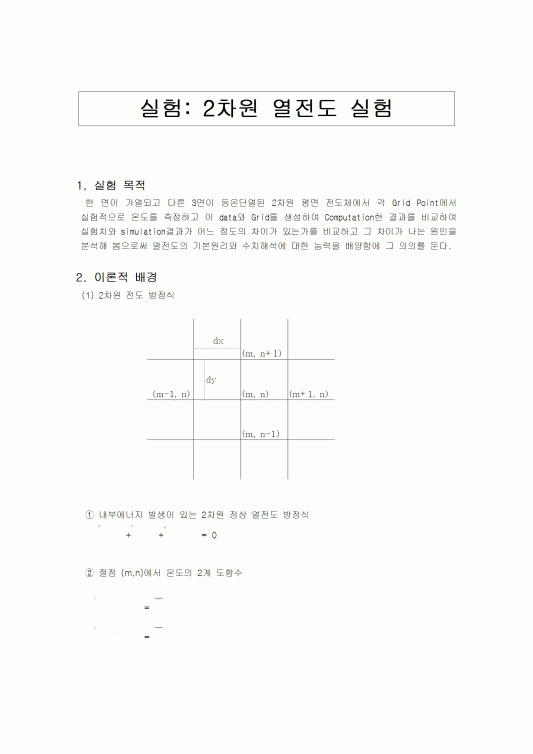 기계공학실험 열전도실험