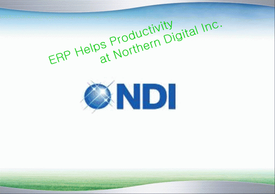 경영정보시스템(ERP-NDI)
