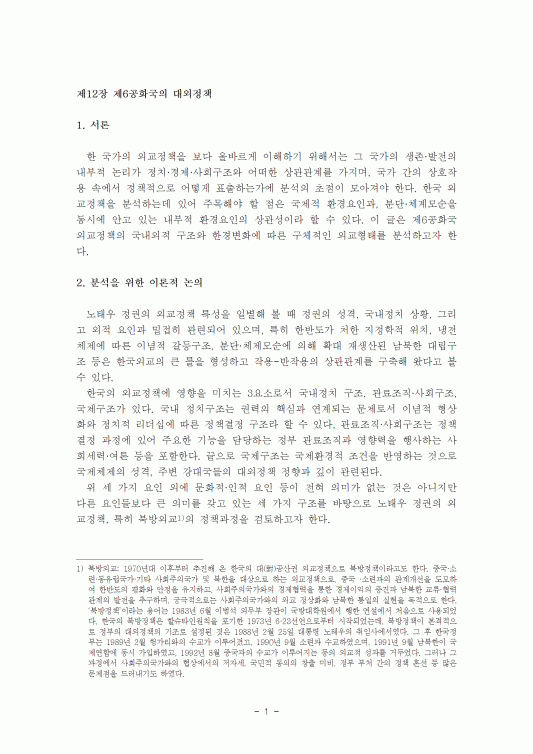 제6공화국의 대외정책fp.